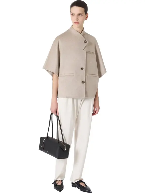 Max Mara Cashmere Drap Cape - Sand