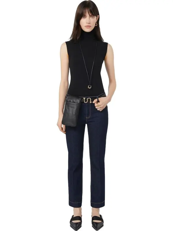 Max Mara Perfect Fit Cropped Jeans - Midnightblue