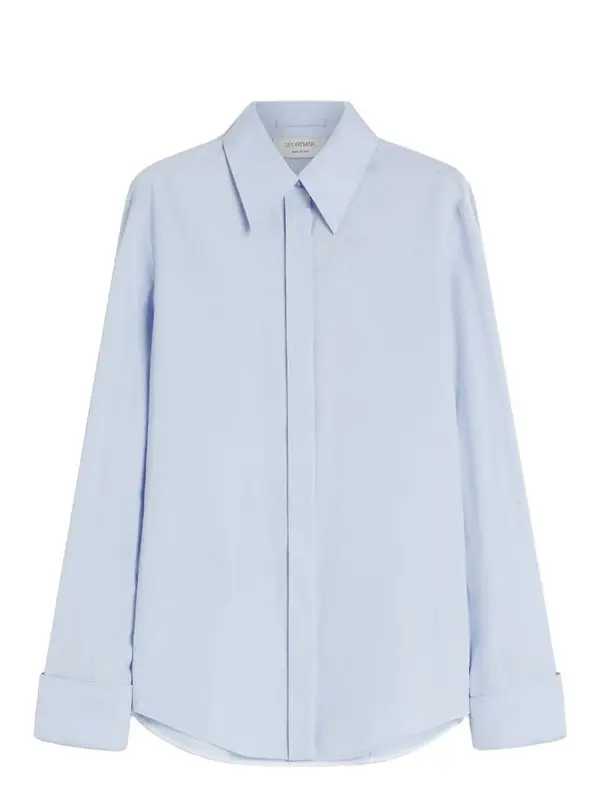 Max Mara Poplin Shirt - Sky Blue