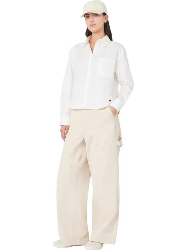 Max Mara Cotton Oxford Shirt - White