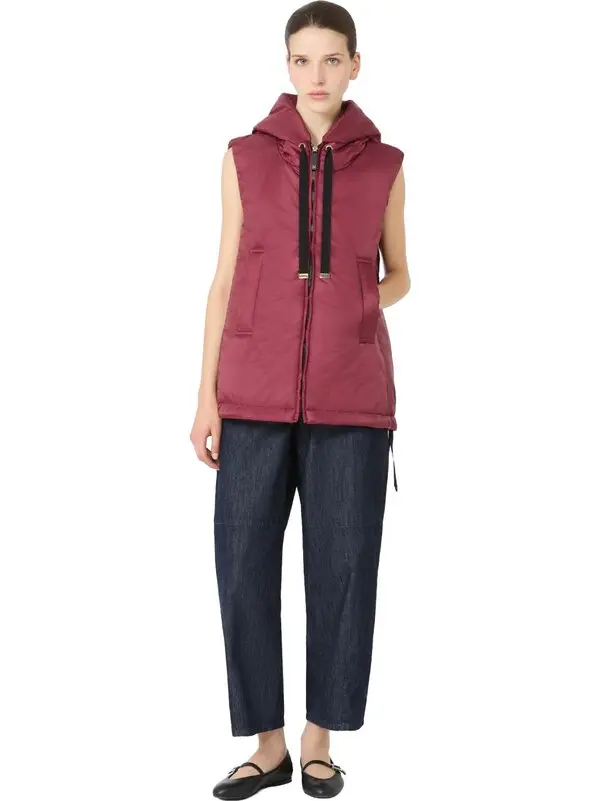 Max Mara Padded Water-repellent Gilet - Red