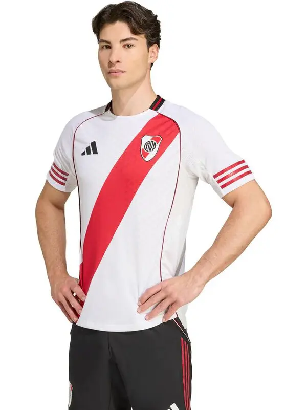 Adidas River Plate 25/26 Home Authentic Jersey - White / Team Power Red 2