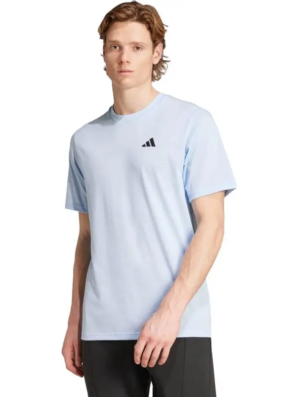 Adidas Train Essentials Feelready Training Tee - Glow Blue / Black