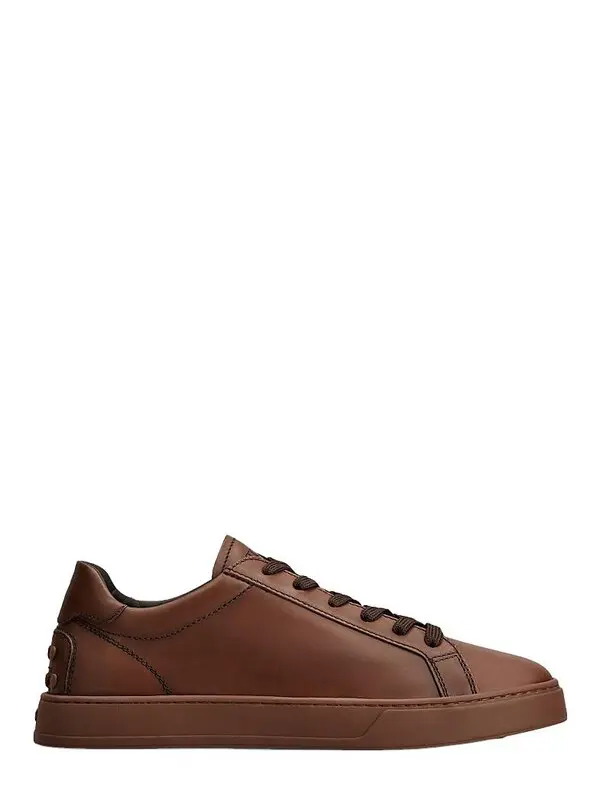 TOD'S Allacciata Cassetta Sneakers - Dark Brown