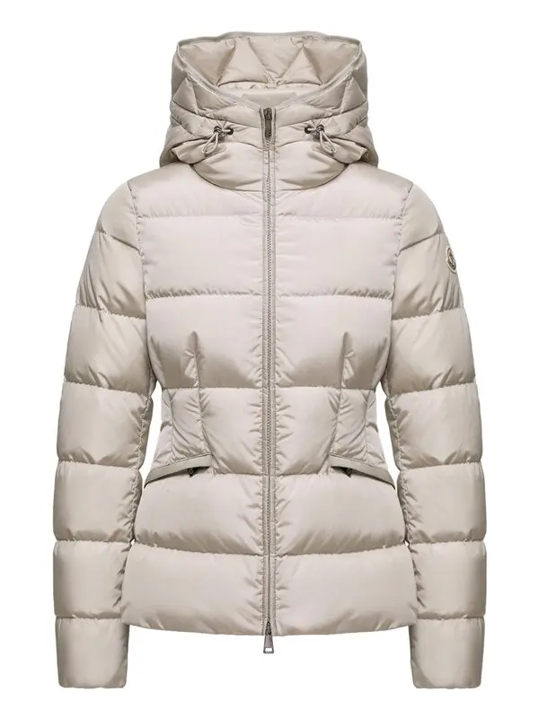 Moncler Avoce Hooded Down Jacket - Beige