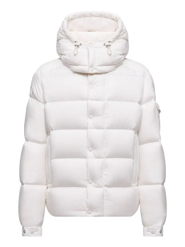 Moncler Maya 70 Hooded Down Jacket - White