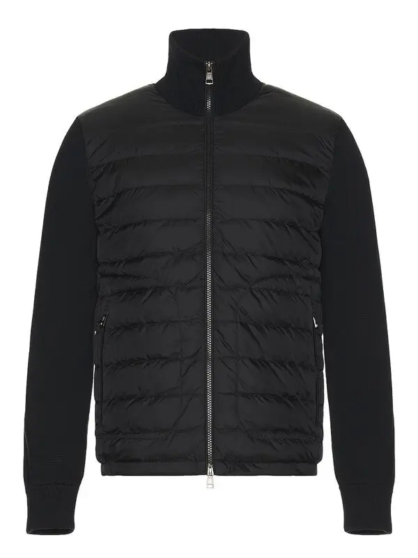 Moncler Zip-up Cardigan - Black