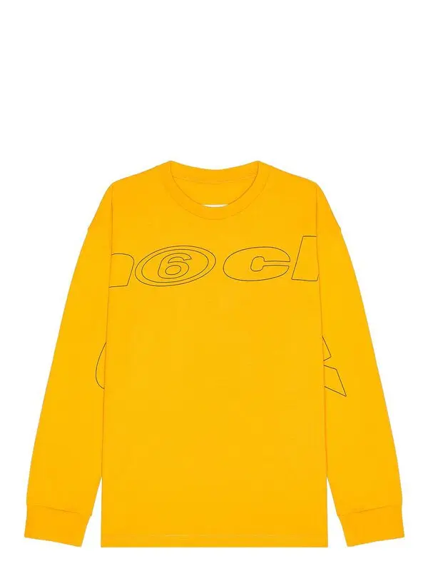 MAISON MARGIELA Long Sleeve Top In Mustard - Yellow