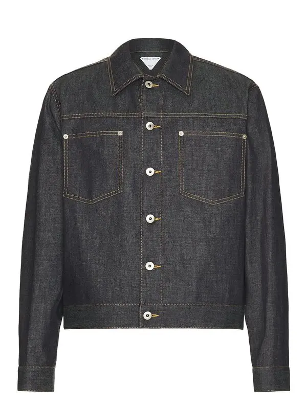 Bottega Veneta Wash Light Denim Jacket - Indigo