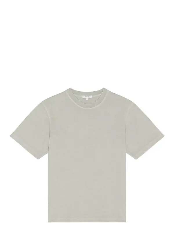 AGOLDE Asha Mock Neck Tee In Green - Reflect