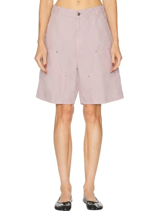 Carhartt Work In Progress Branford Double Knee Short - Pink Fog
