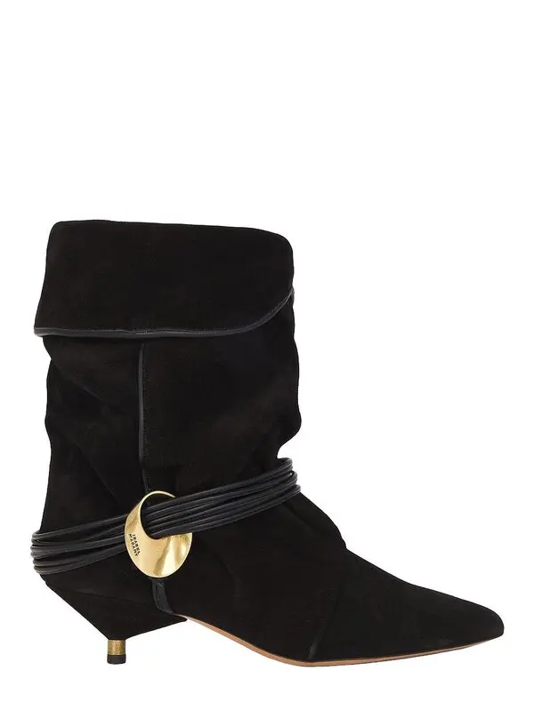Isabel Marant Edrika Kitten Boot - Black