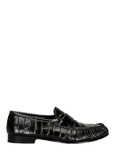 THE ROW Soft Loafer - Black
