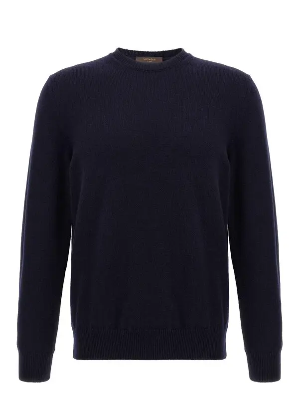 ZANONE Virgin Wool Crewneck Sweater - Blue