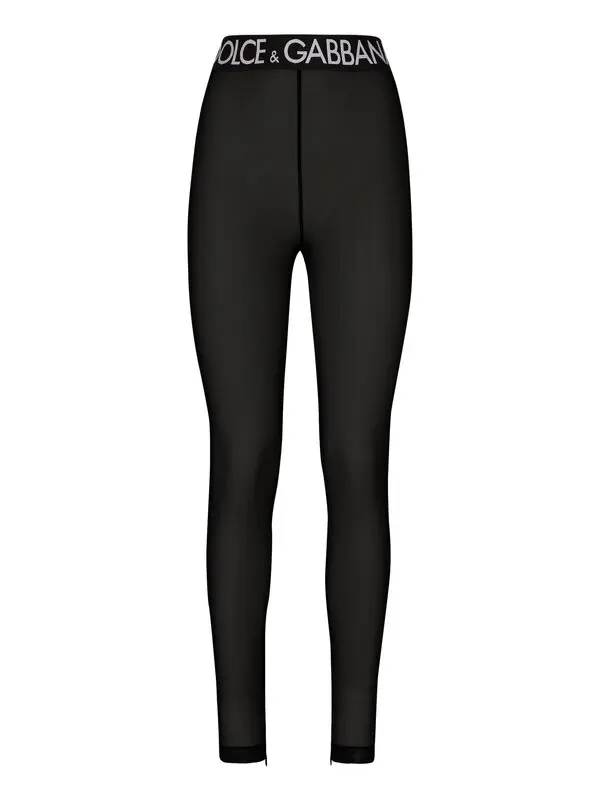 Dolce & Gabbana Tulle Leggings - Black
