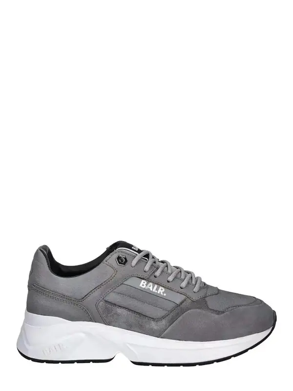 BALR. Brand Luxe Leather Sneakers - Grey