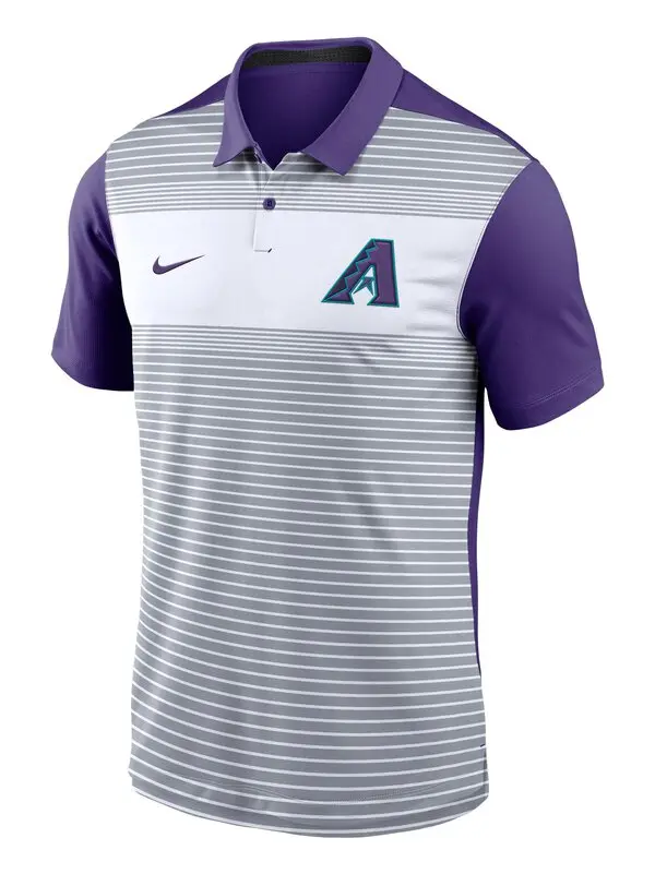 Nike Arizona Diamondbacks City Connect Legacy Icon Vapor Dri-fit Mlb Polo - White