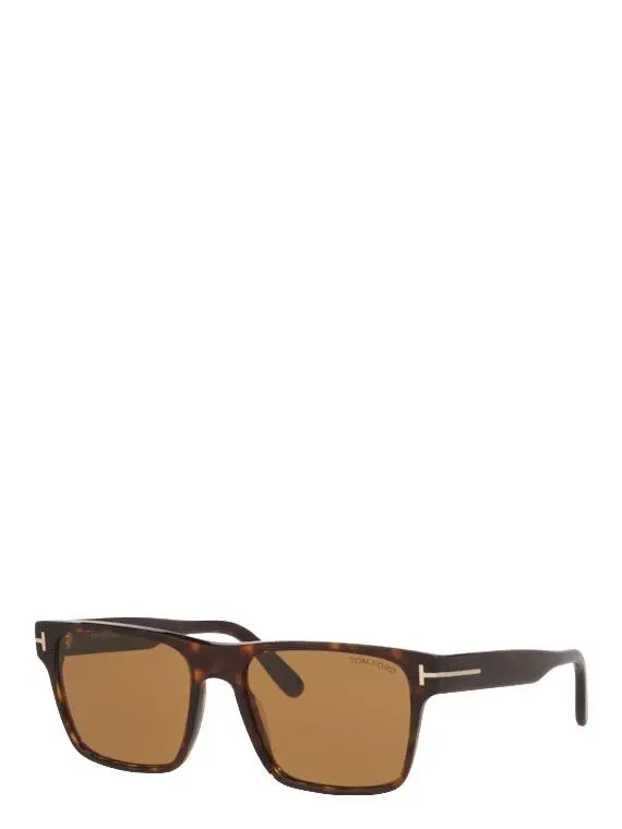 TOM FORD Calder Square Sunglasses Tr001981 - Tortoise Black