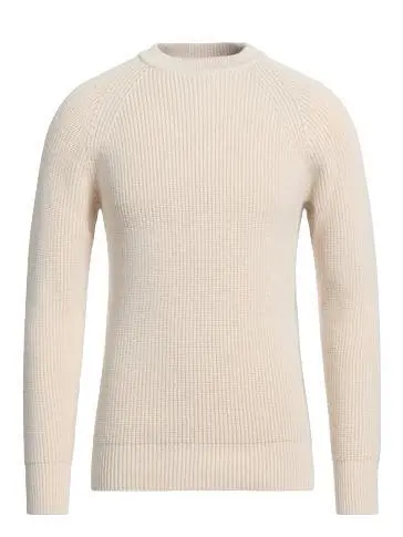 Alpha Studio Sweater In Merino Wool And Polypropylene - Cream