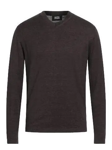 Alpha Studio Knitted Sweater - Brown