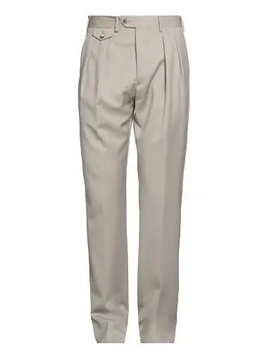 LARDINI Taupe Wool Pants - Grey
