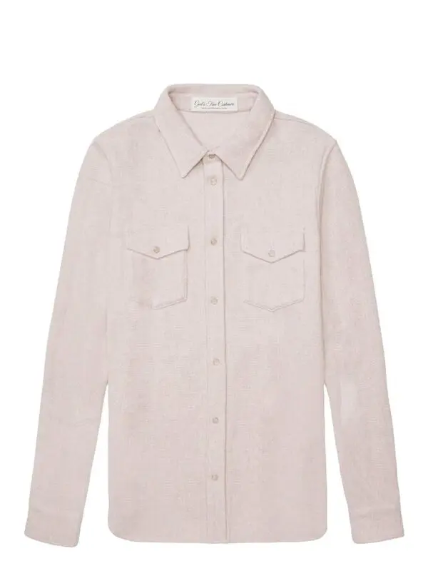 GOD'S TRUE CASHMERE Cashmere Shirt Melange - Pink