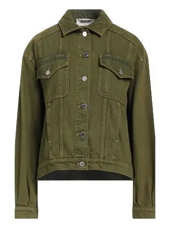 Alberta Ferretti Denim Trucker Jacket - Green