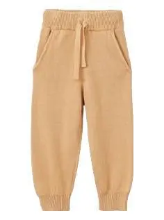 VILD HOUSE OF LITTLE Organic Knit Joggers - Sandstone-mineral Dye