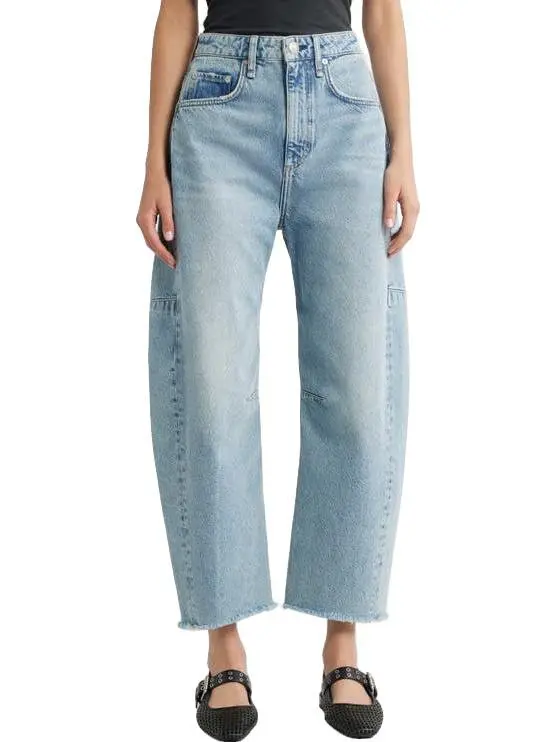 Rag & Bone Charlie Super High-waist Crop Barrel Jeans - Lou