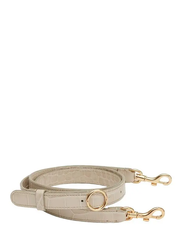 Cuyana Adjustable Leather Strap - Stone