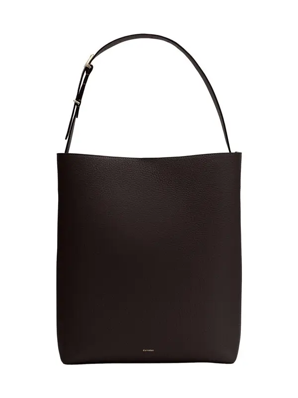 Cuyana Linea Leather Tote - Mocha
