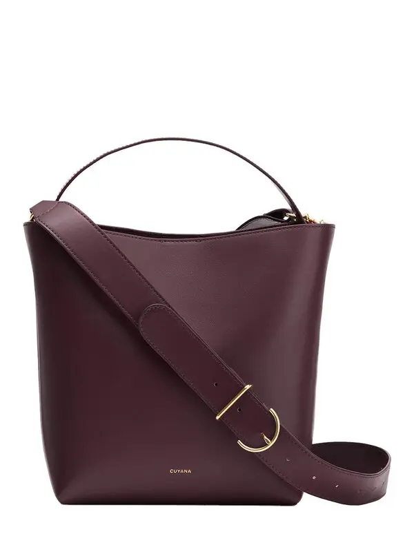 Cuyana Linea Bucket Bag - Plum