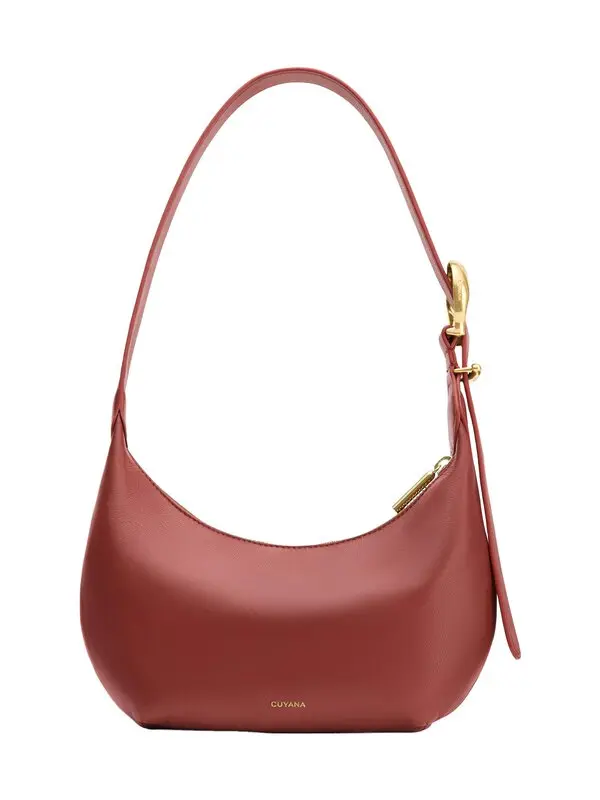Cuyana Mini Celestia Bag - Dark Terracotta