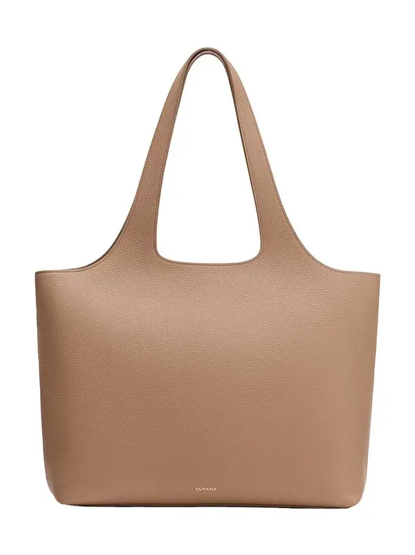 Cuyana Zipper Tote 16-inch Bag - Cappuccino