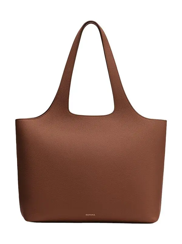 Cuyana Zipper Tote 16-inch Bag - Dark Chestnut
