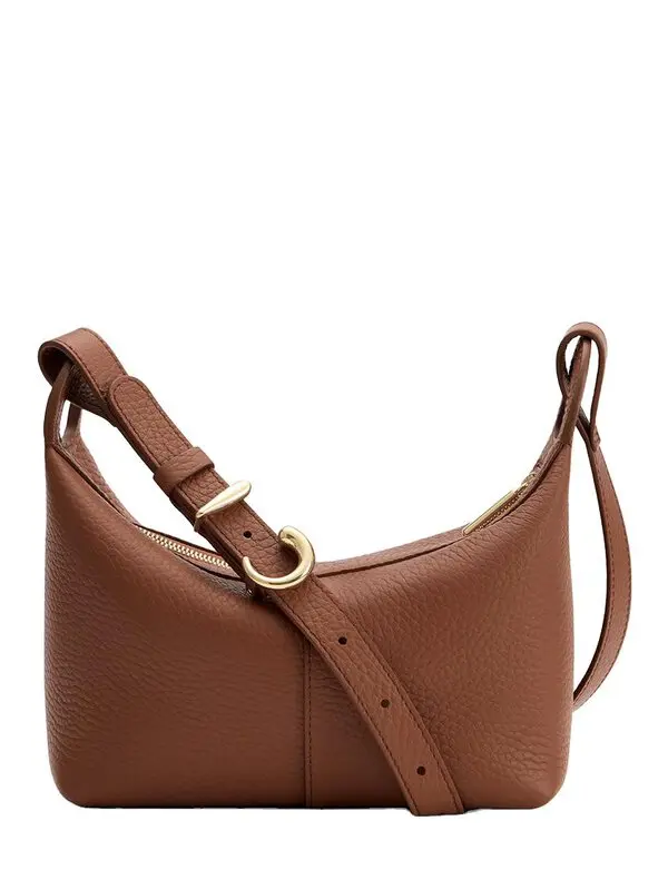 Cuyana Mini Paloma Crossbody Bag - Dark Chestnut
