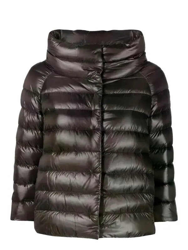 Herno High-neck Puffer Jacket - Brown