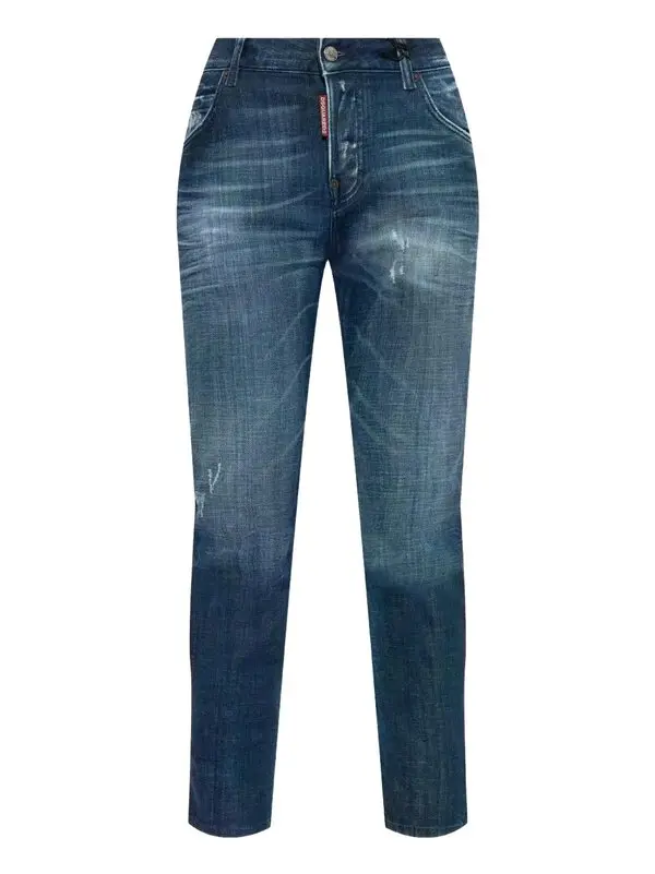 Dsquared2 Distressed Five-pocket Jeans - Blue