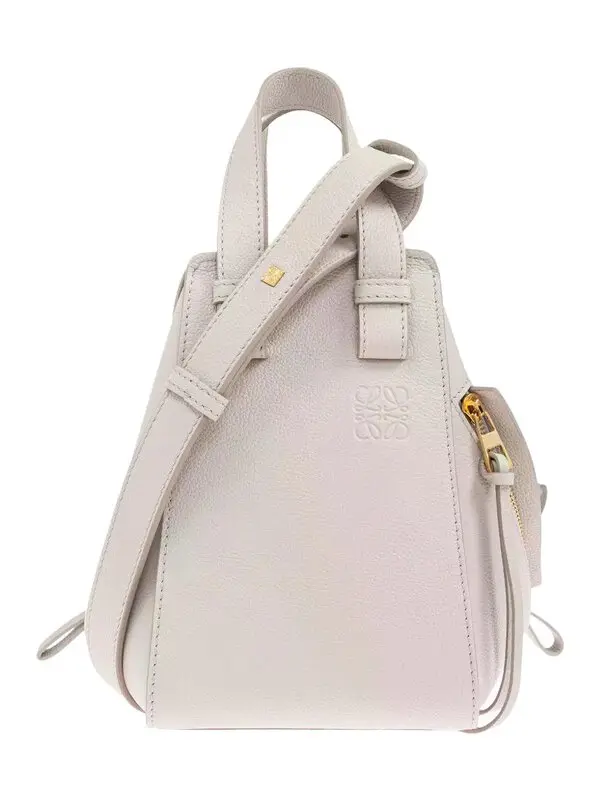 Loewe Hammock Leather Tote Bag - Neutrals