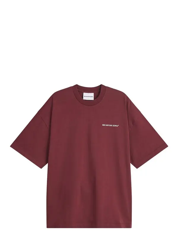 MKI MIYUKI ZOKU Uniform T-shirt Presented By - Burgundy