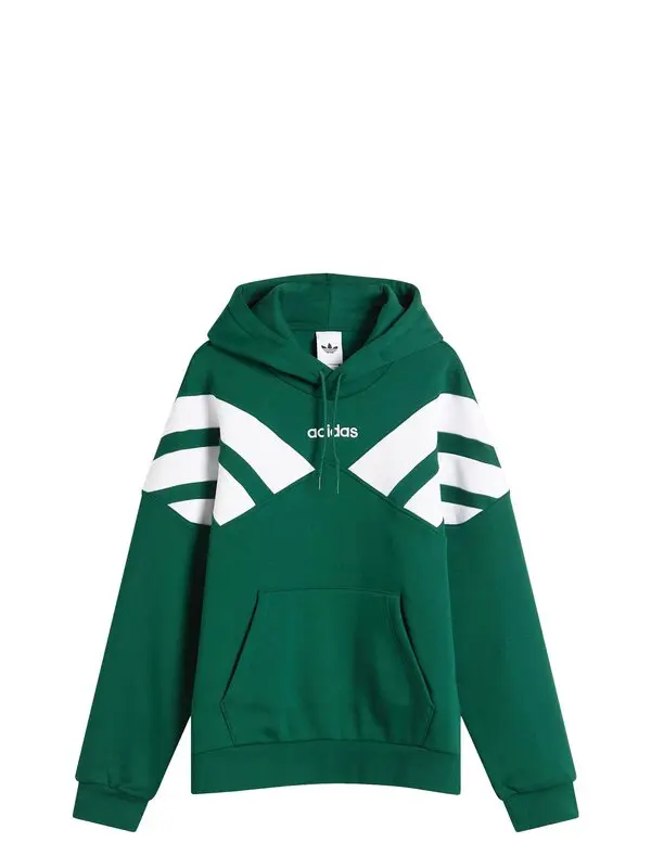 Adidas Hooded Fleece Sweatshirt - Collegiate Green