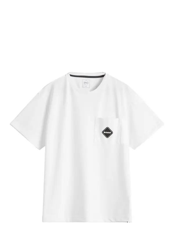 F.C. REAL BRISTOL Emblem Pocket T-shirt - White