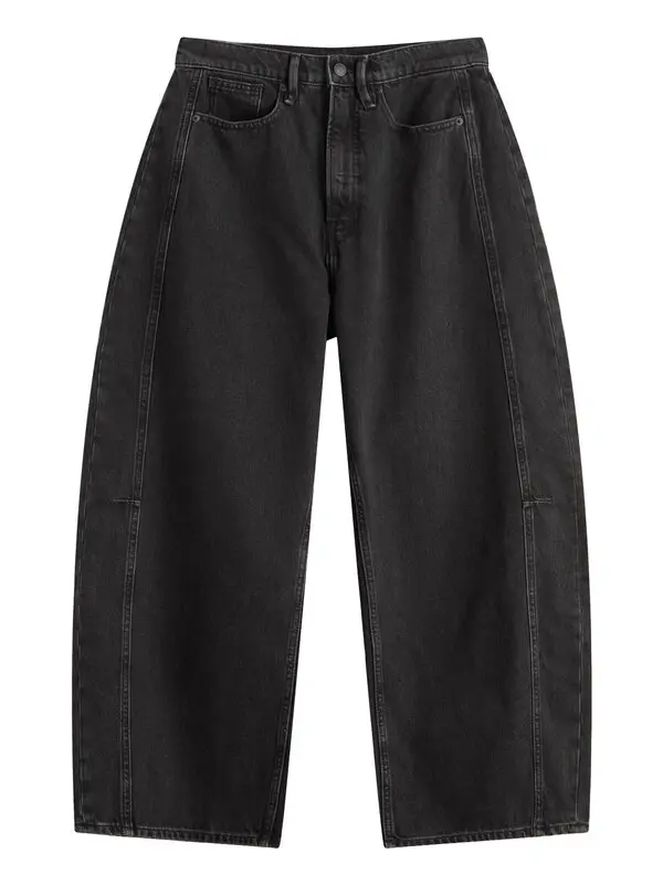 Good American Good Extreme Barrel Jeans - Black