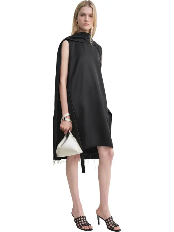 TOTÊME Cocoon Scarf Dress - Black
