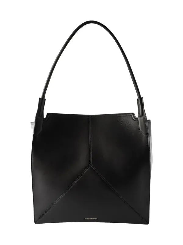 Victoria Beckham Soft Paneled Leather Tote - Black