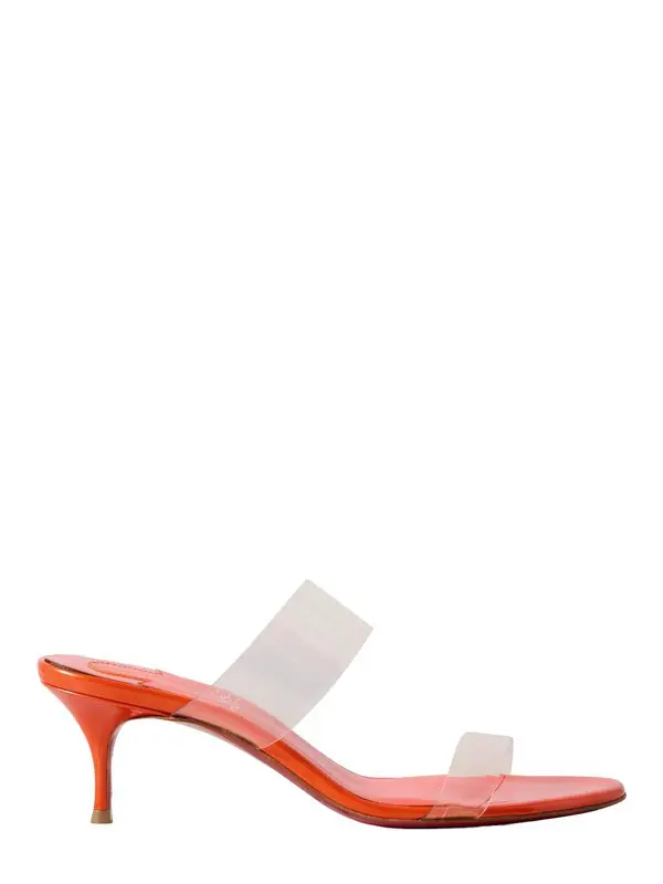 CHRISTIAN LOUBOUTIN Just Nothing 55 Pvc Mules - Orange