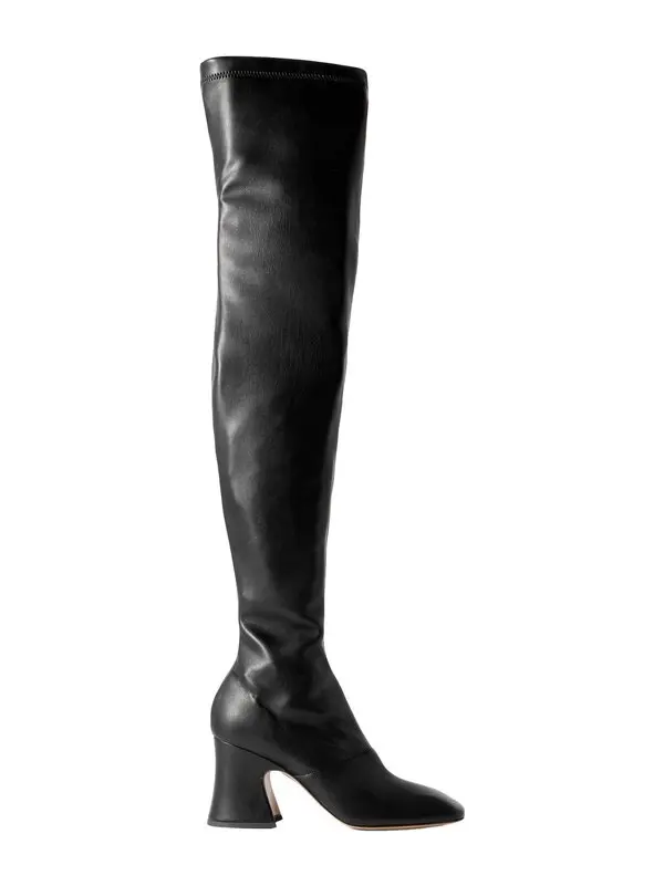 Chloé Janis Over-the-knee Leather Boots - Black