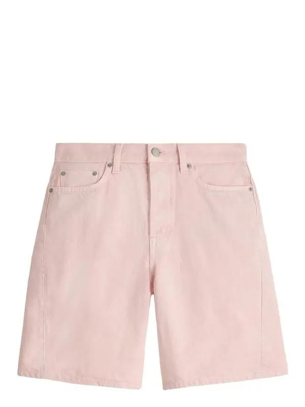 Cos Straight-leg Denim Shorts - Orange