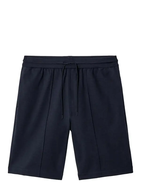 Cos Mercerized Jersey Track Shorts - Navy