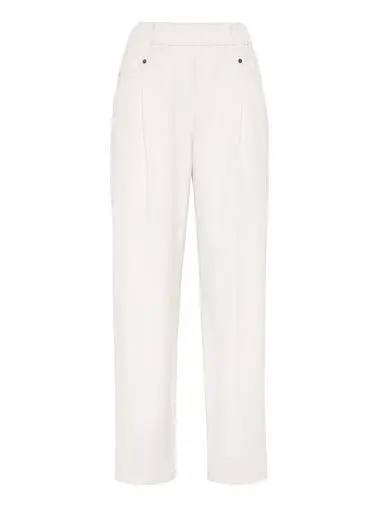 Brunello Cucinelli Baggy Trousers - White